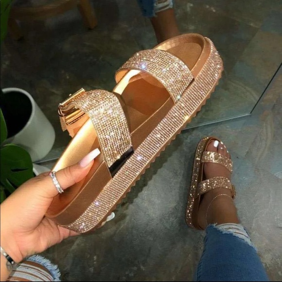 Shoes | Rhinestone Sandals | Poshmark